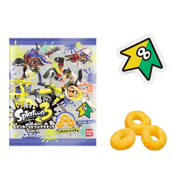 Shokugan: Splatoon 3 - Ring Snack with Sticker - Vol.2 - 20 Packs/Box ...