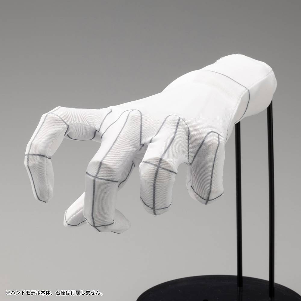 ARTIST SUPPORT ITEM: Hand Model Gloves with Wireframe (Left Hand ...