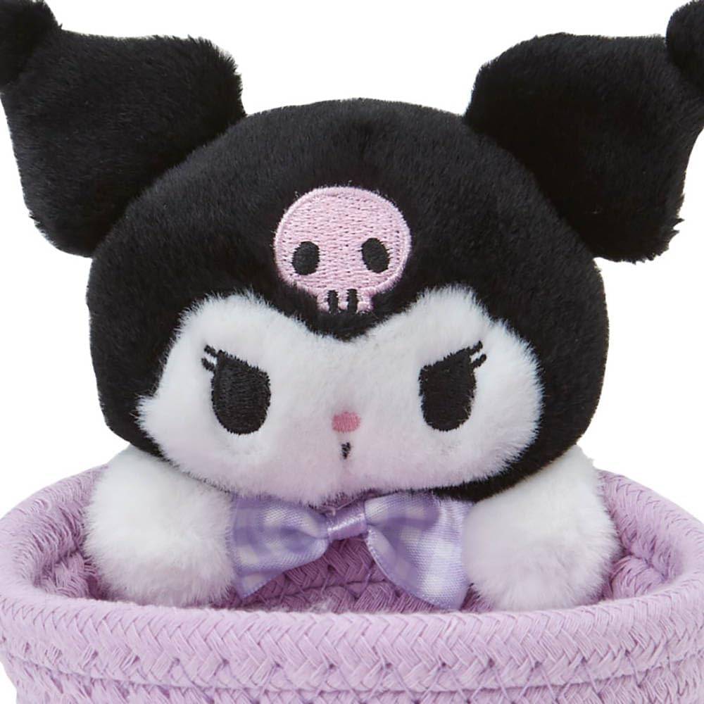 Sanrio Characters: Rope Basket with Mascot Plush - Kuromi (Small ...