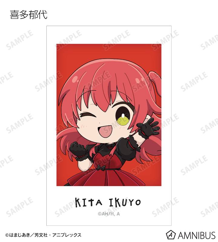 Bocchi the Rock!: Trading Chibi Character Illustration Card - Red Dress ...