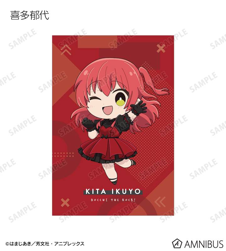 Bocchi the Rock!: Trading Chibi Character Postcard - Red Dress Ver. (11 ...