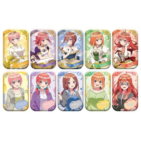 The Quintessential Quintuplets: Rounded Corner Badges (10 Packs / Box ...
