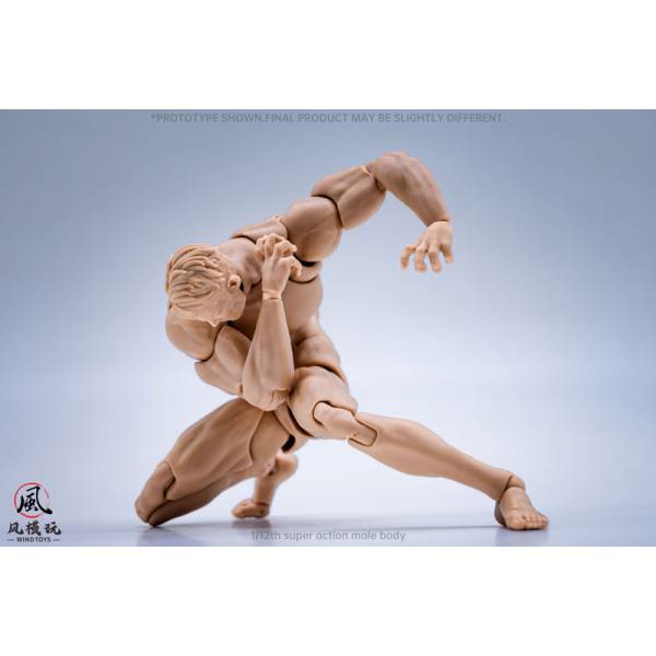 Action Figure: Super Movable Figure - Male Body (White) 1/12 [Wind Toys ...