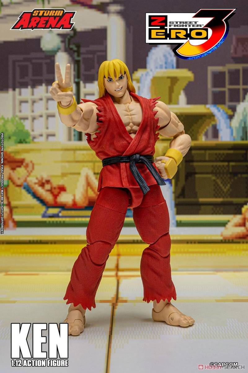 Action Figure: Street Fighter Alpha 3 - Ken 1/12 [Storm Collectibles ...