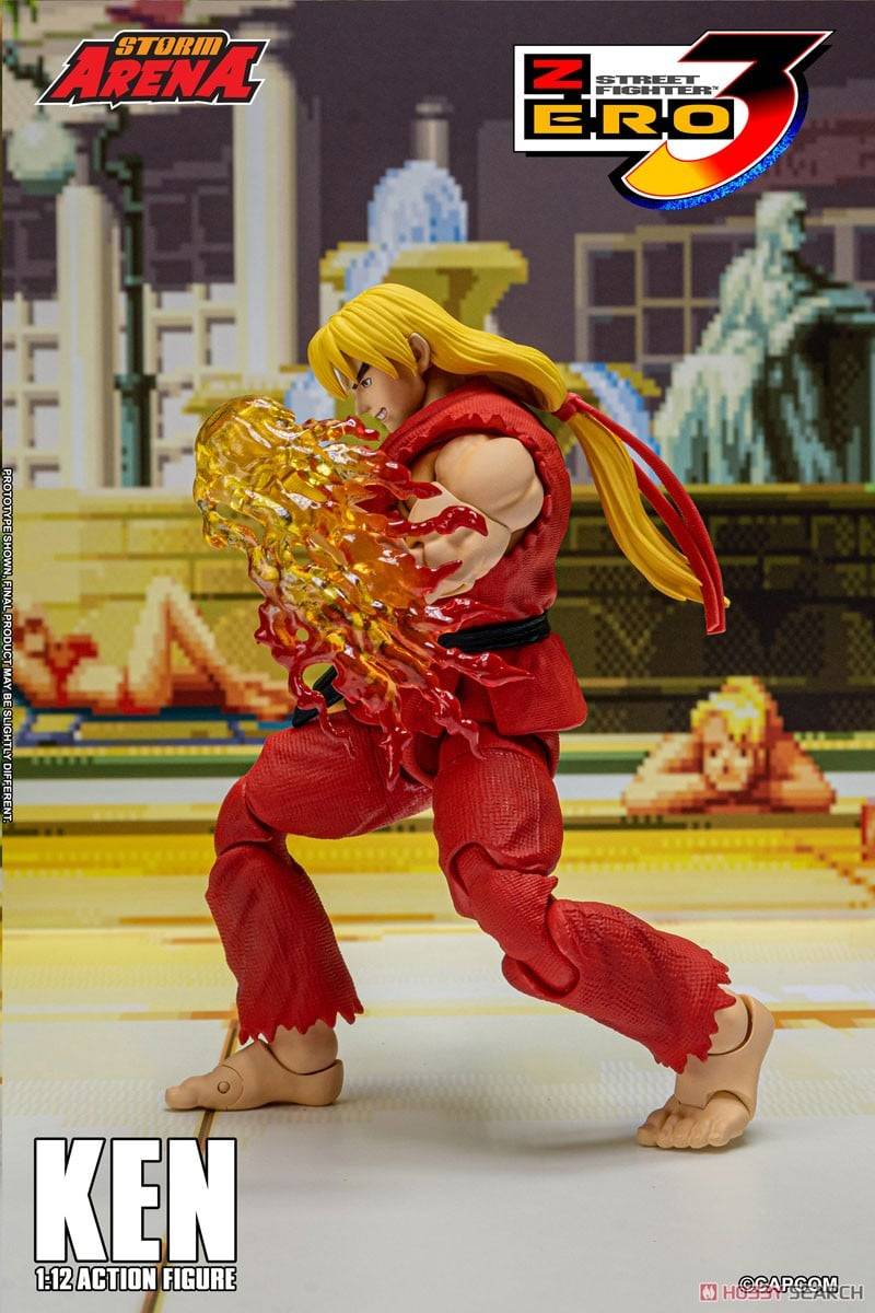 Action Figure: Street Fighter Alpha 3 - Ken 1/12 [Storm Collectibles] - Nin-Nin-Game.com