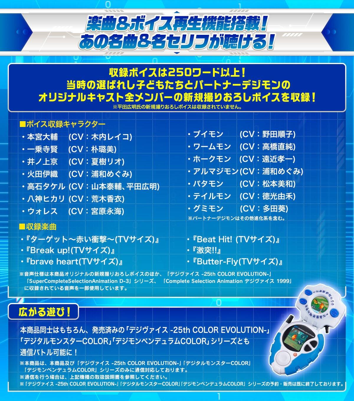 Digimon Adventure: D-3 DIGIMON DETECT & DISCOVER - 25th COLOR EVOLUTION ...