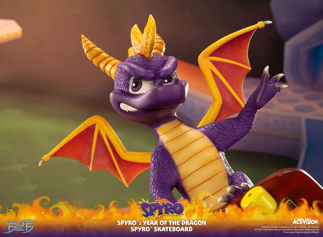 Spyro: Year Of The Dragon - Spyro Skateboard Figure [First 4 Figures ...