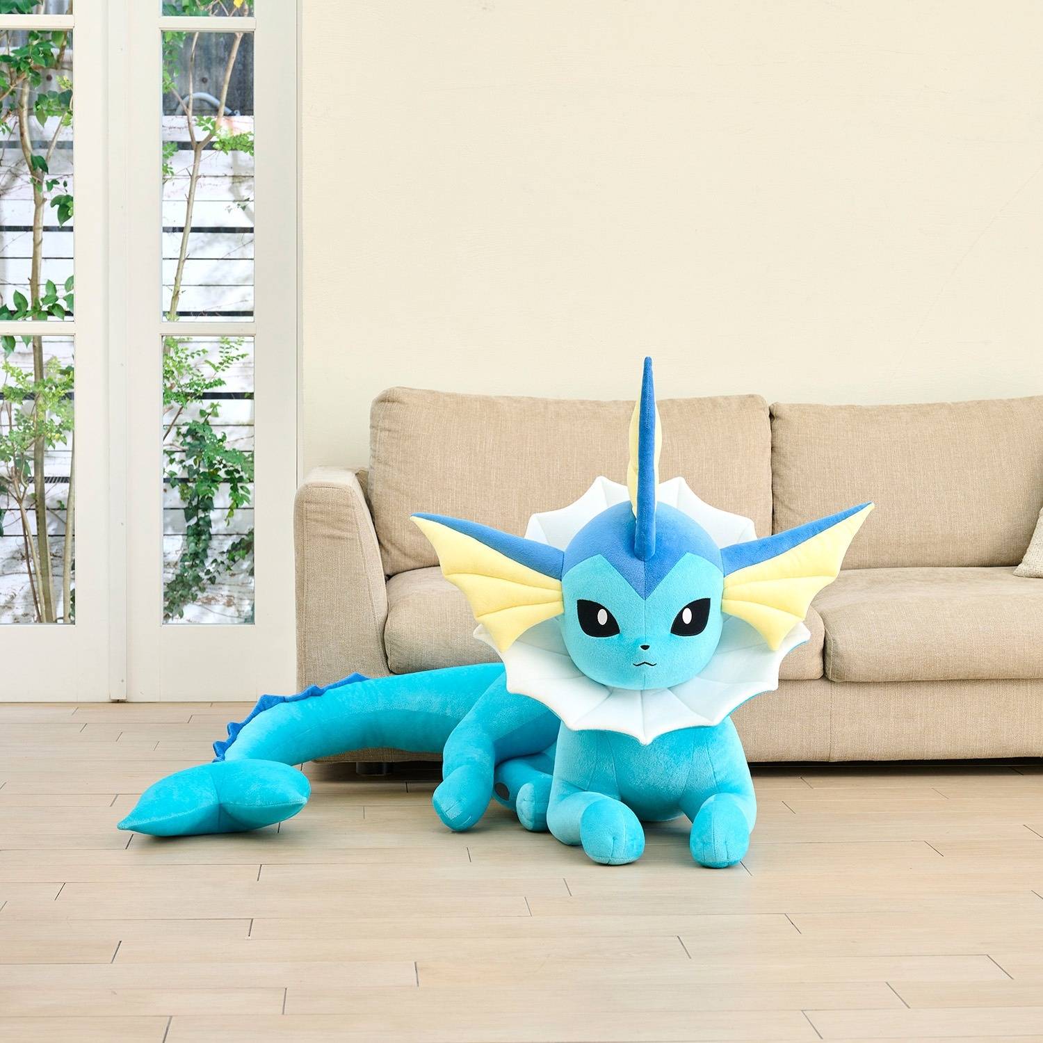 Pokemon: Life-size Plush - Vaporeon lying down (Limited Edition) [The ...