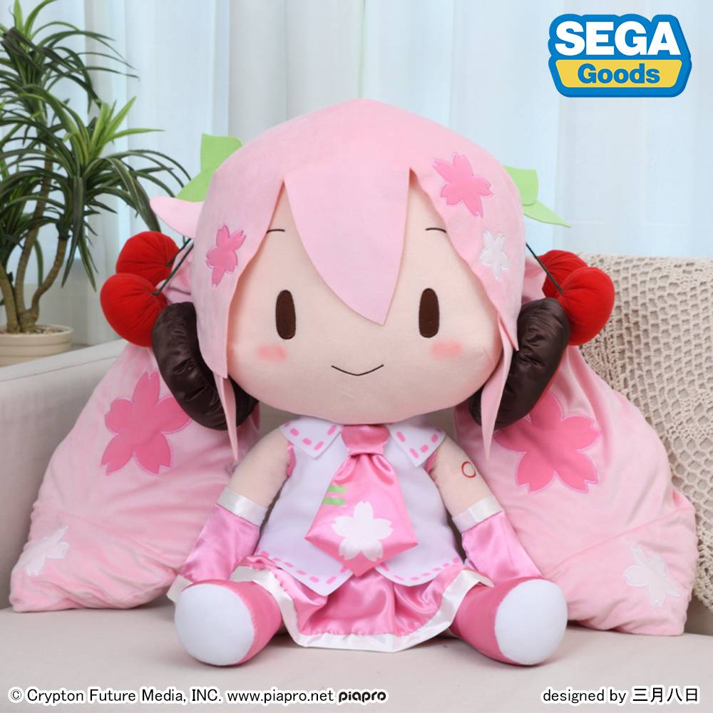 Hatsune Miku: Fluffy Plush Toy - Sakura Miku (Jumbo Size) [SEGA FAVE ...