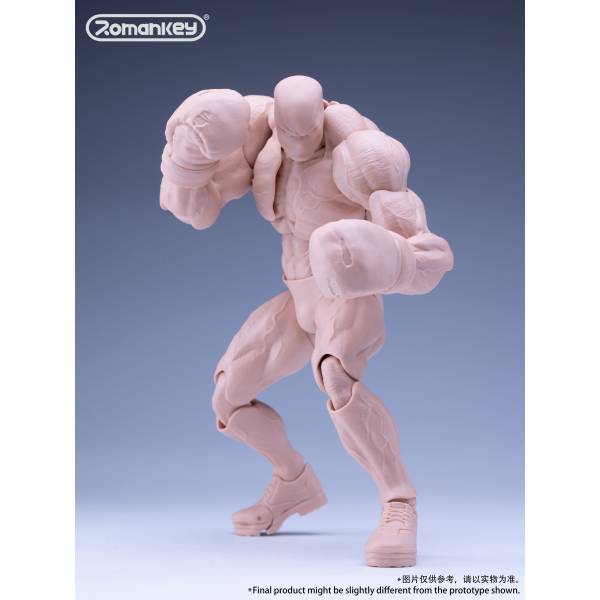 Action Figure: Muscular Male Body - Big Guy 1/12 (White) [Romankey ...