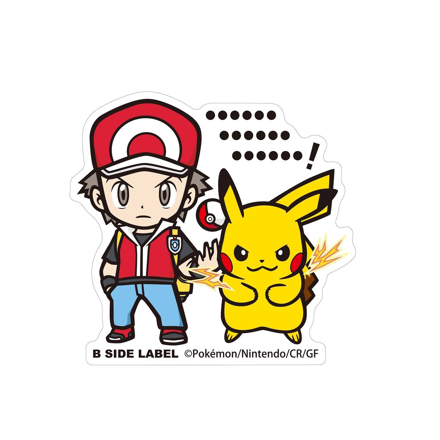 Pokémon: B-Side Label Sticker BIG - Red & Pikachu [The Pokémon Company ...