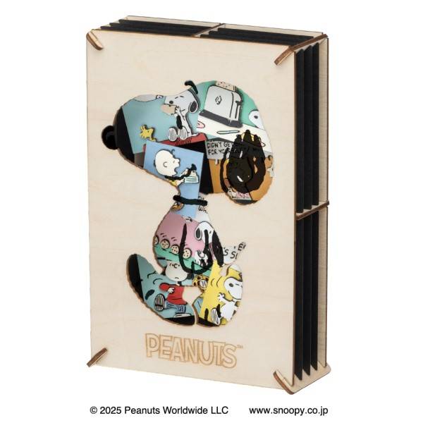 Peanuts: Paper Theater - Wood Style Snoopy [Ensky] - Nin-Nin-Game.com