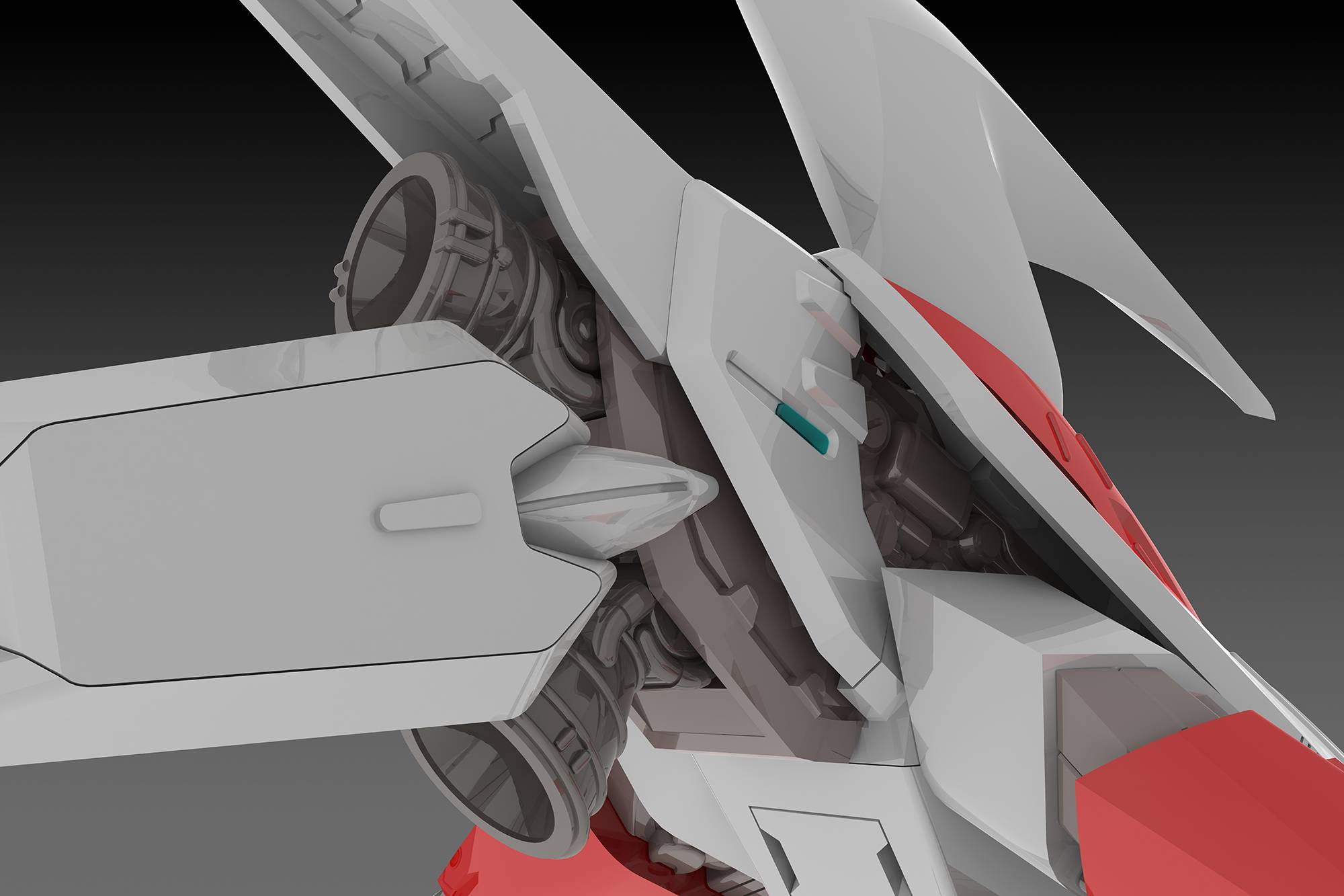 Darius: SILVER HAWK 3F-1B SPACE FIGHTER (Plastic Model Kit) (Reissue) 1 ...