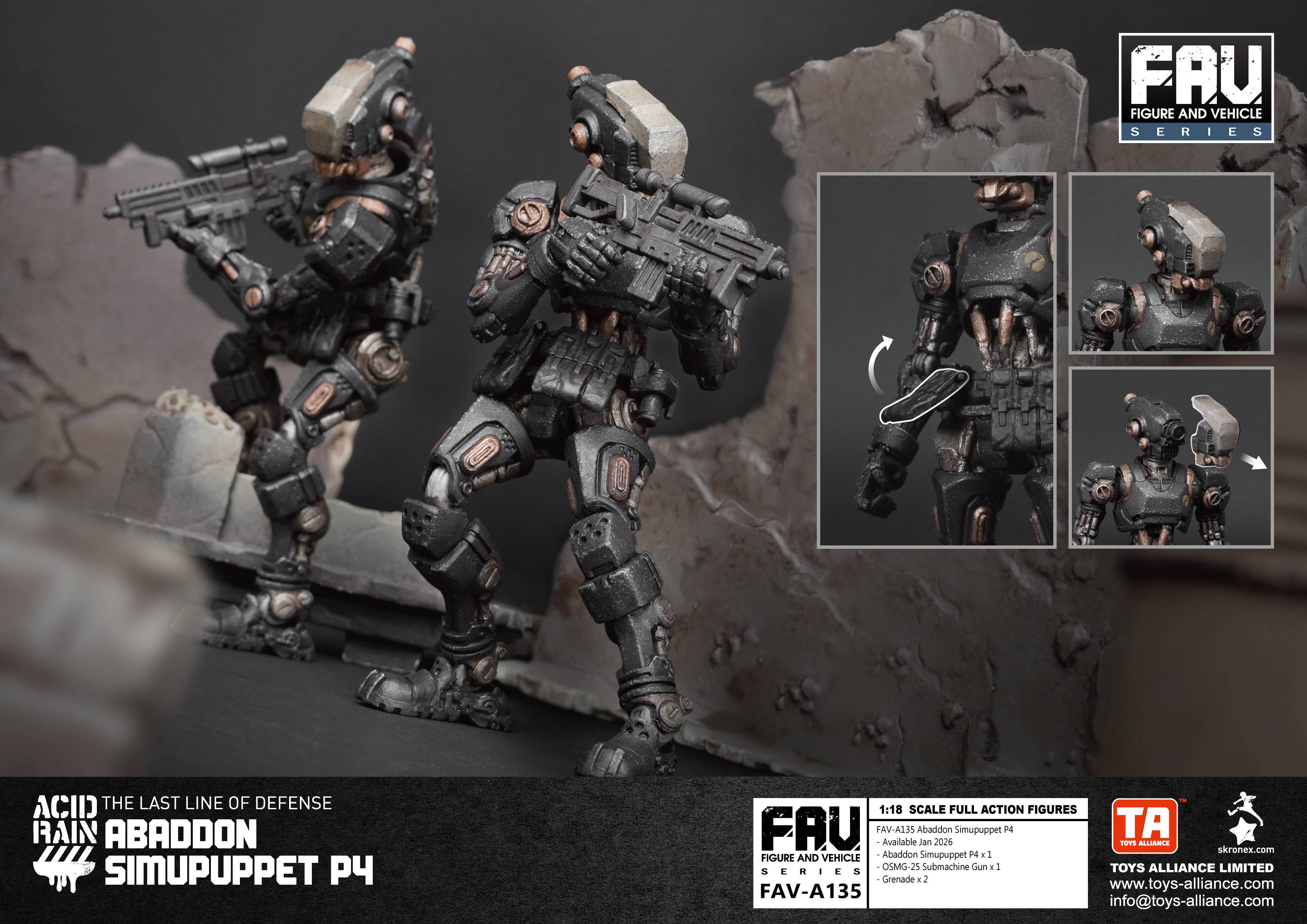 Action Figure: Acid Rain FAV-A135 - Abaddon SimuPuppet P4 1/18 [Toys ...