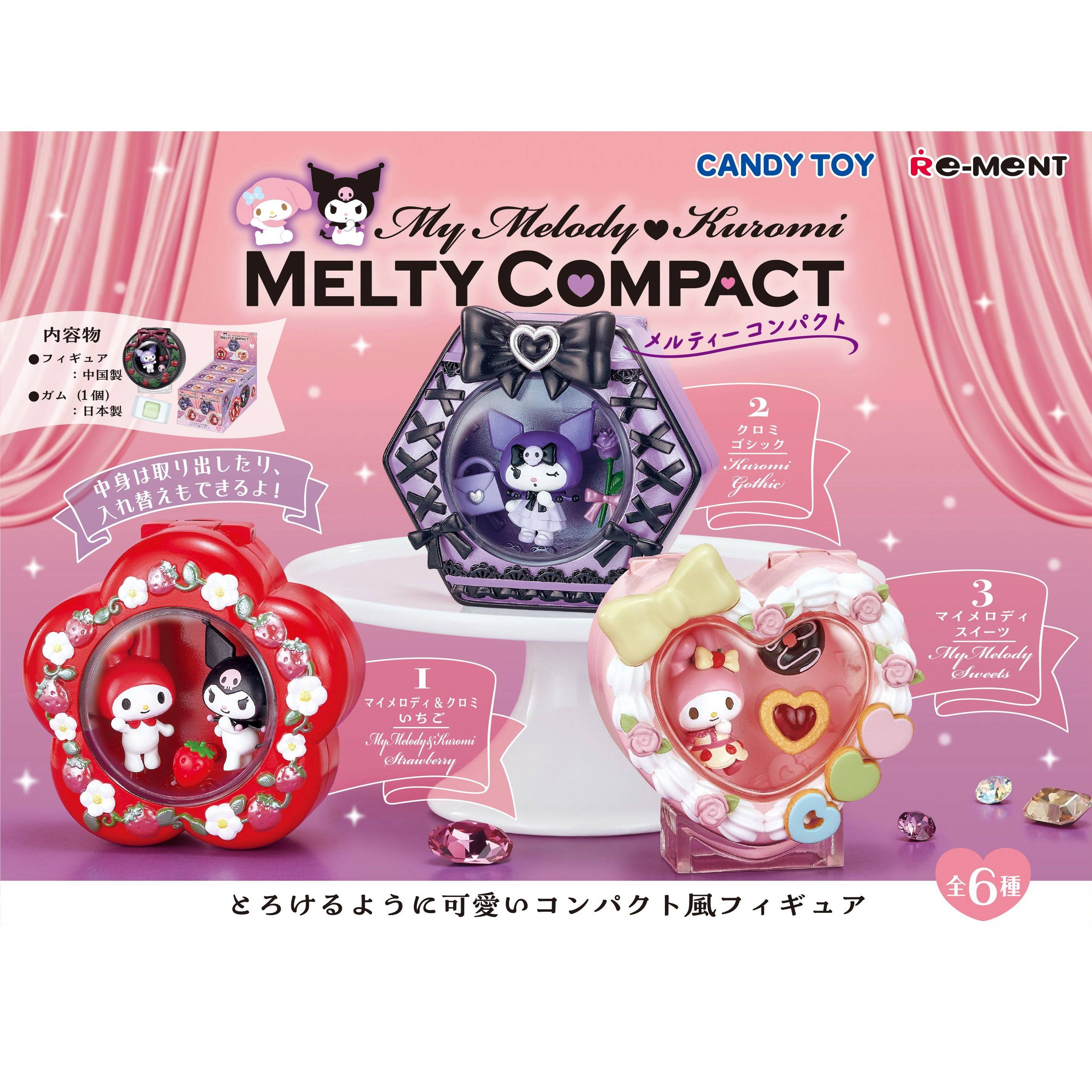 Sanrio Characters: My Melody & Kuromi - Melty Compact (6 Packs Box) [Re ...