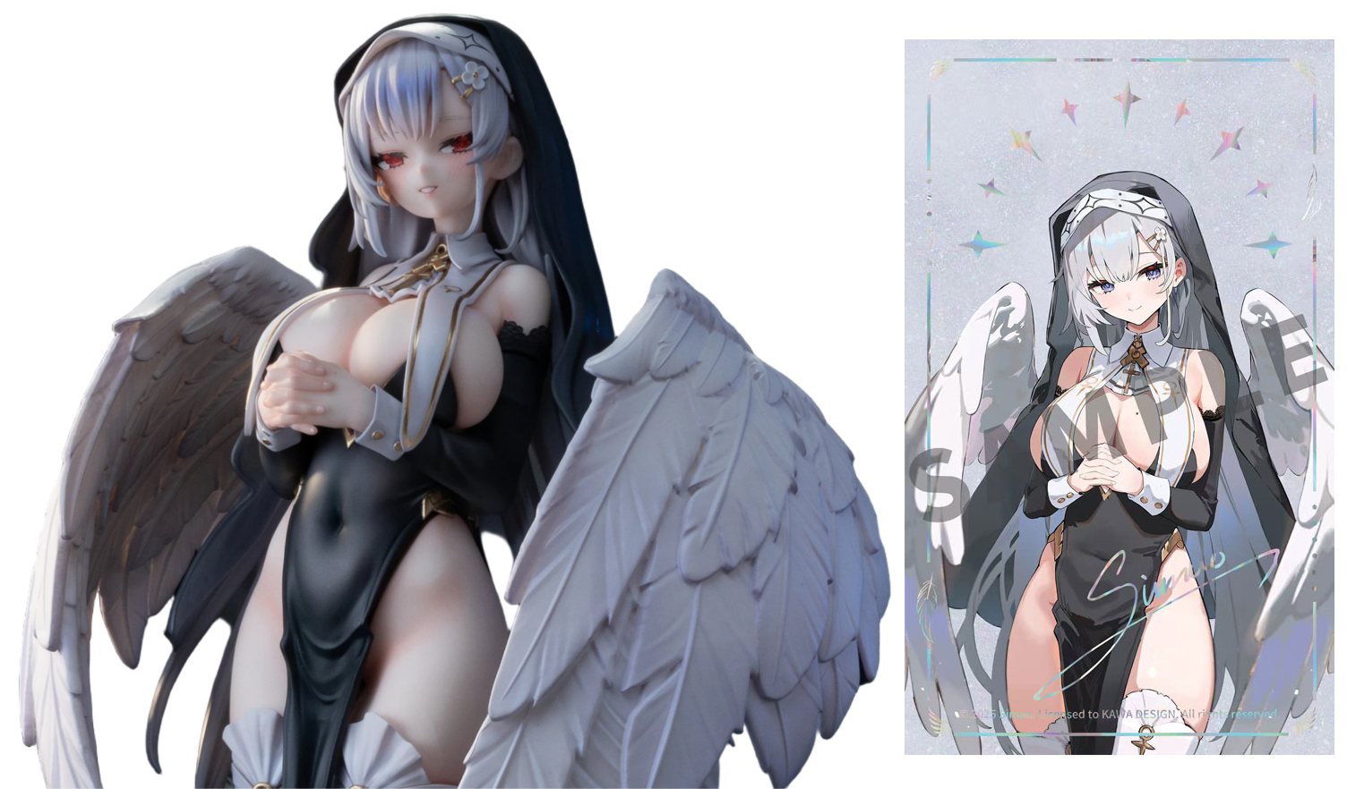 Original Character: Angel Nun Holy Feather - Illustration by Simao 1/6 (Deluxe Ver.) [KAWA ...