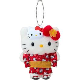 Sanrio Characters: Plush Mascot Keychain - Hello Kitty (Summer Festival ...
