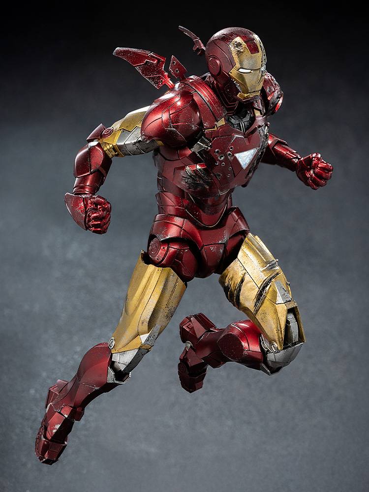 DLX Collectible Figure: Marvel Studios - Iron Man Mark 6 (Battle ...