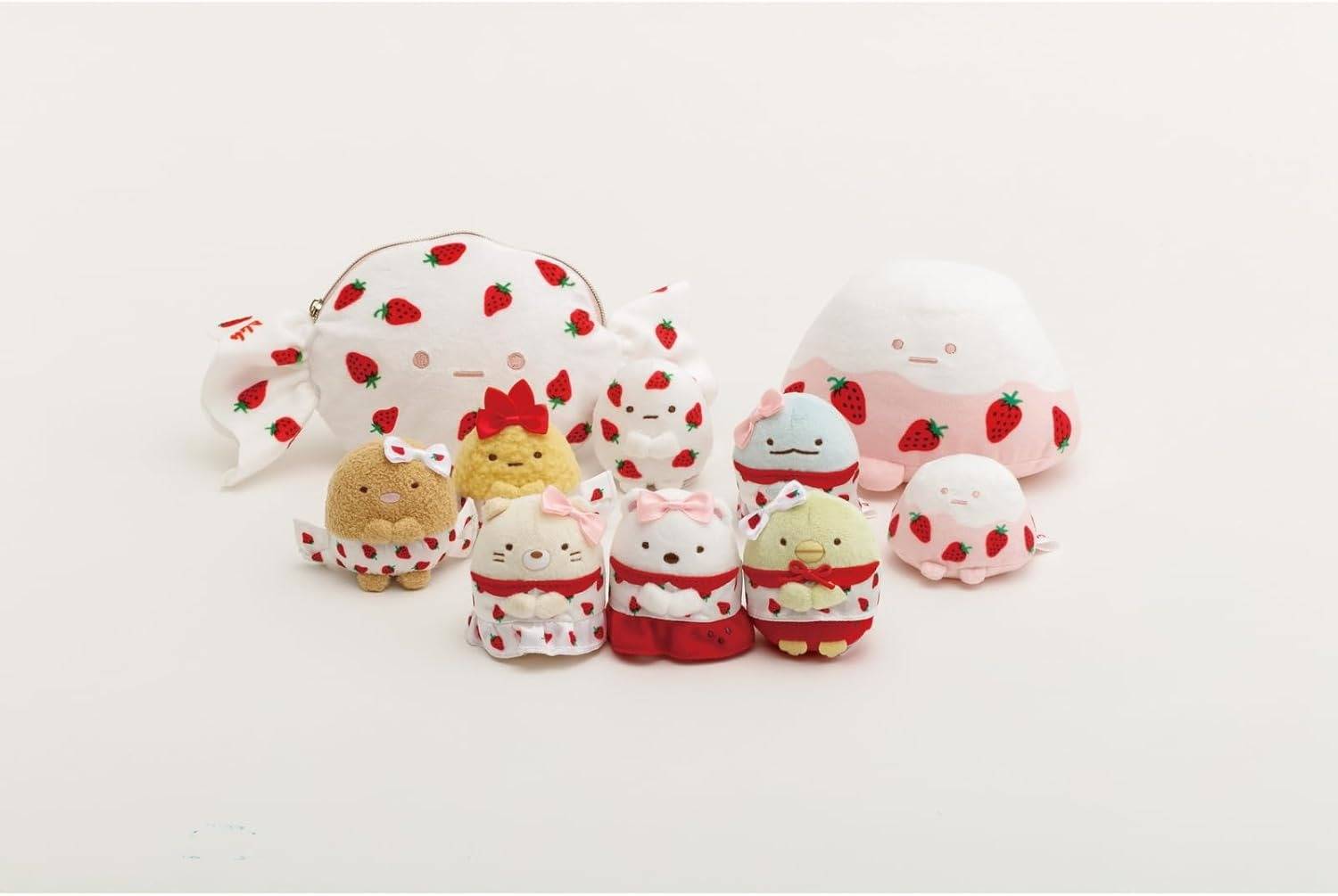 Sumikko Gurashi x Sakuma Strawberry Milk Candy: Mini Plush Toy ...