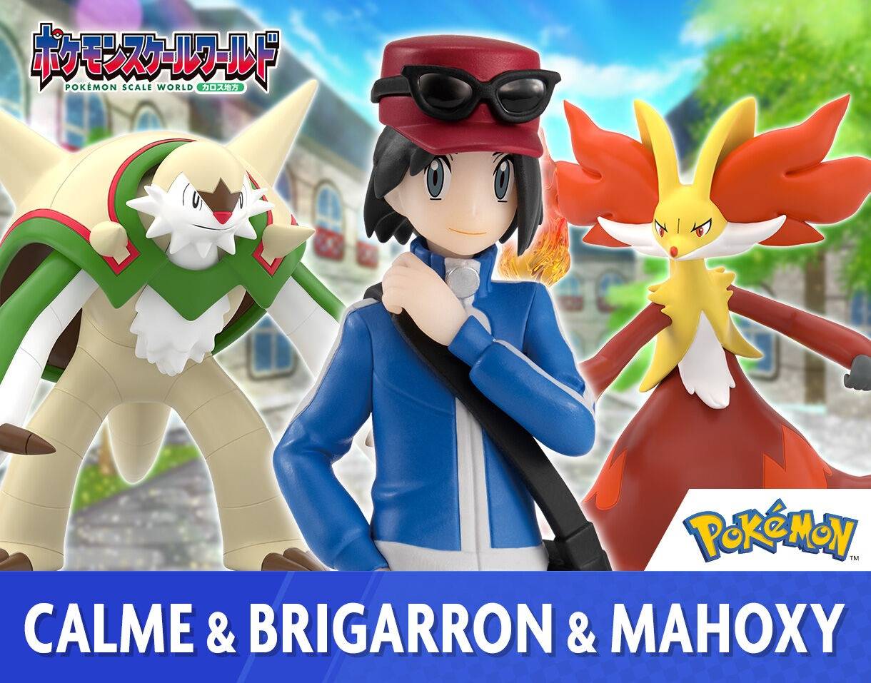 Pokémon Scale World: Kalos Region - Calem, Chesnaught & Delphox ...