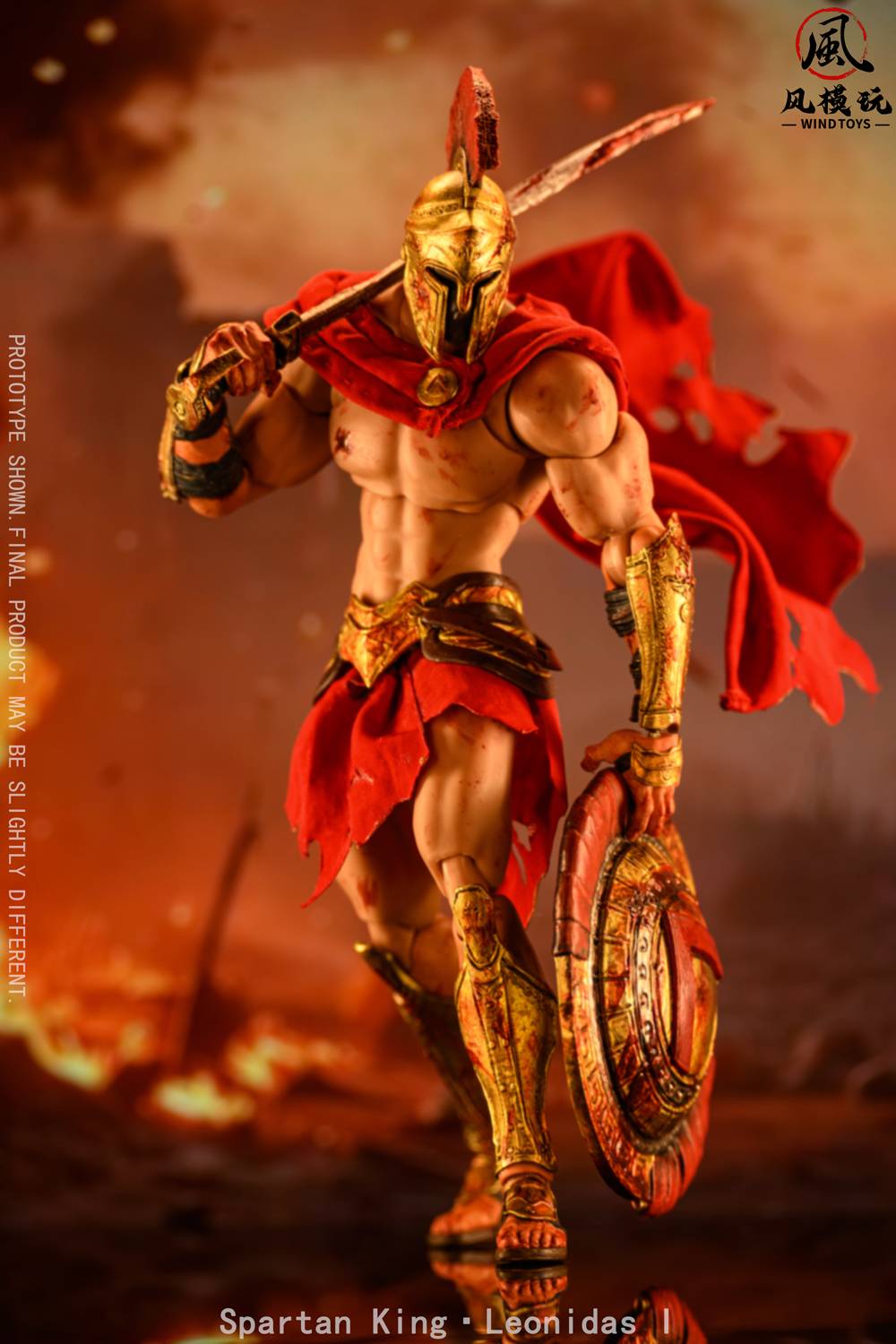 Action Figure: Spartan King Leonidas I (Battle-Worn Ver.) 1/12 [Wind ...