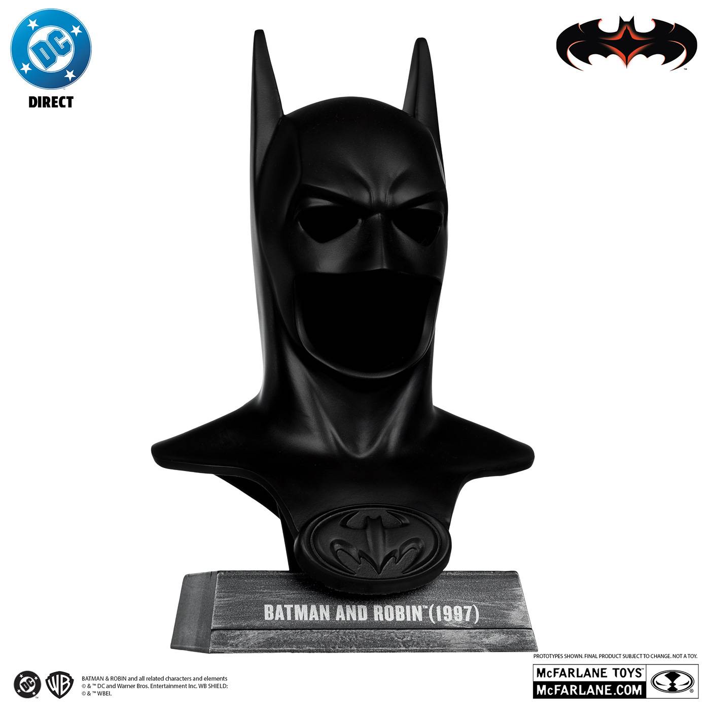 DC Direct: Batman & Robin / Mr. Freeze Strikes Back - Batman Cowl 1/3 [McFarlane Toys] - Nin-Nin ...
