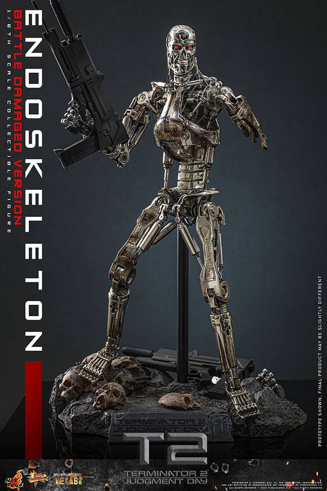 Movie Masterpiece DIECAST: Terminator 2 - Terminator's Endoskeleton ...