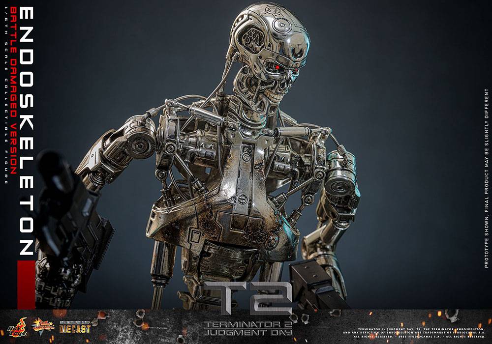 Movie Masterpiece DIECAST: Terminator 2 - Terminator's Endoskeleton ...