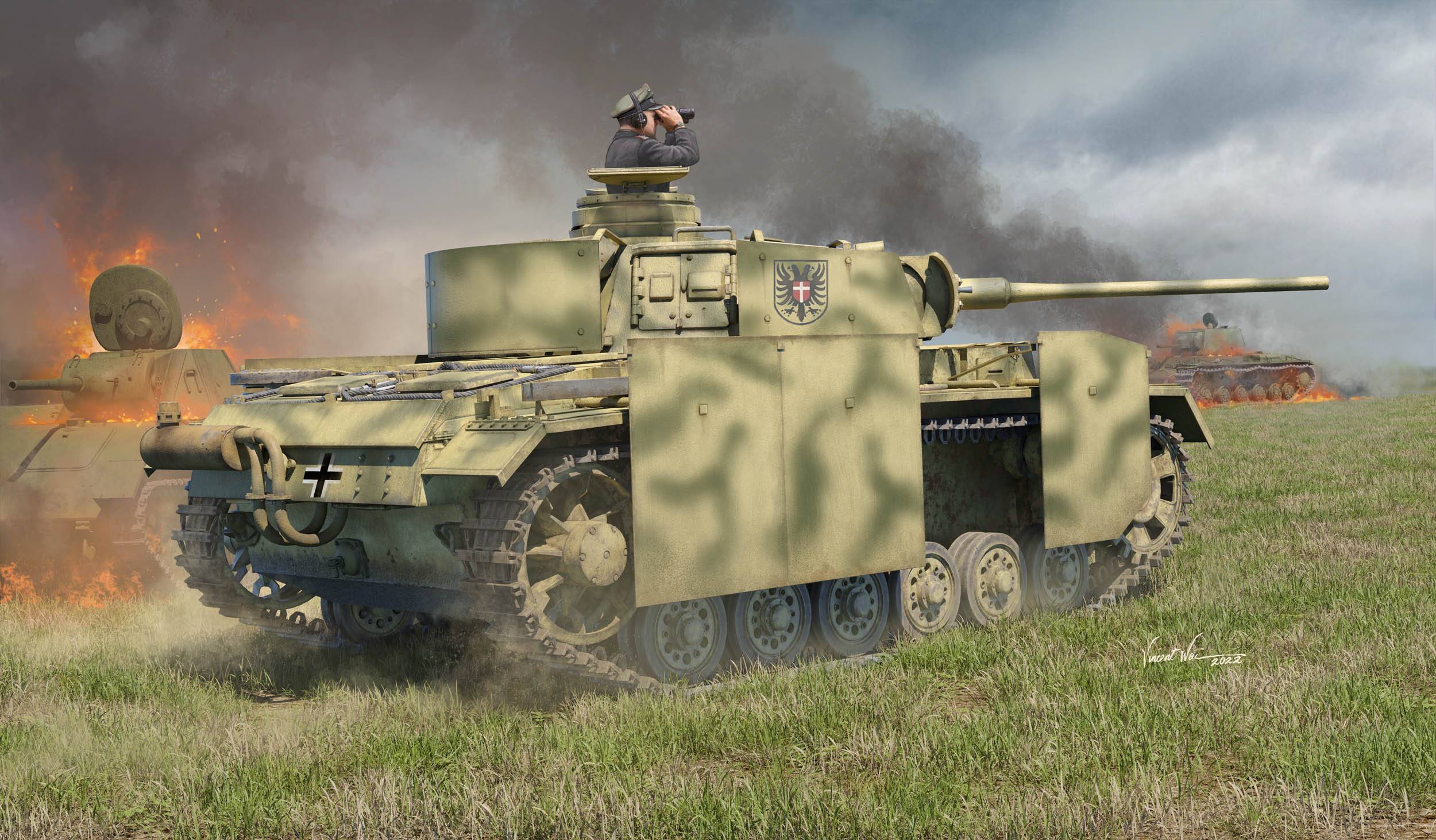 Plastic Model: German Army - Panzer III Ausf. M 1/35 [Hobby Boss] - Nin ...