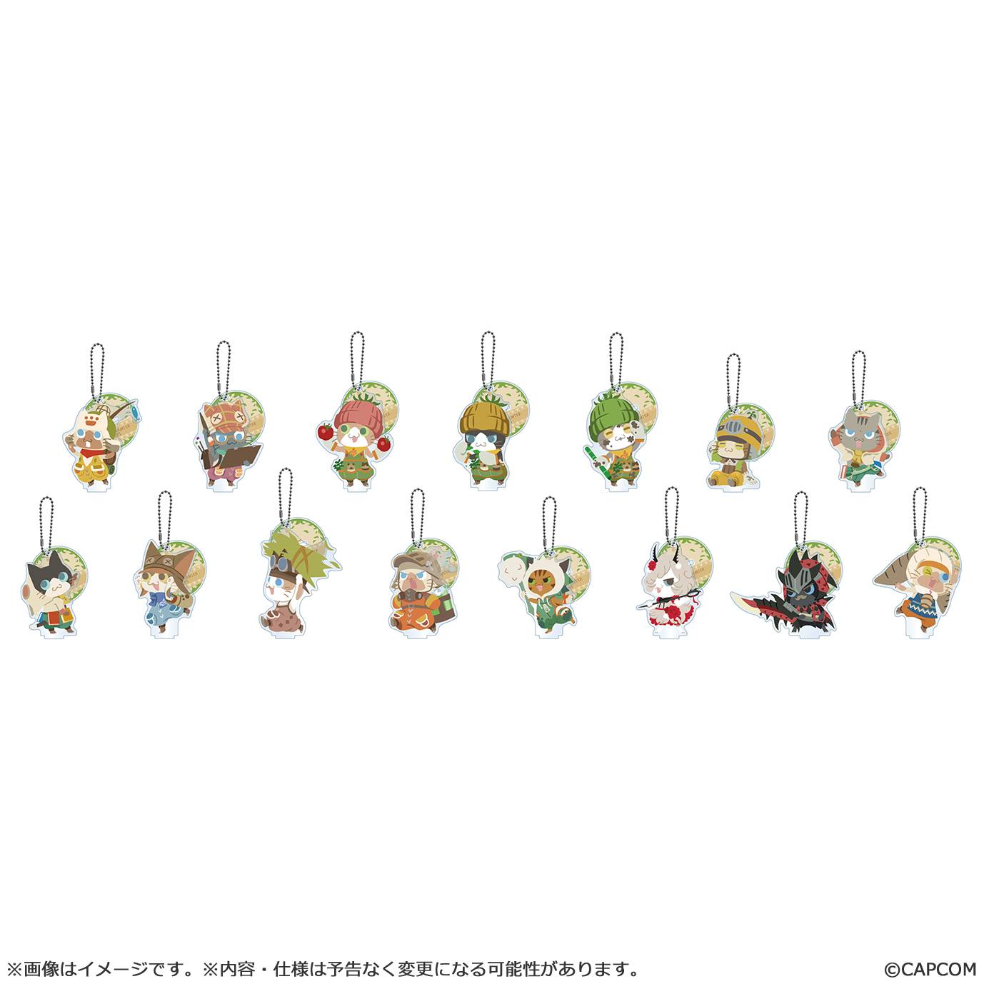 Monster Hunter: Acrylic Stand Keychain - Palico Ver. (15 Packs Box ...