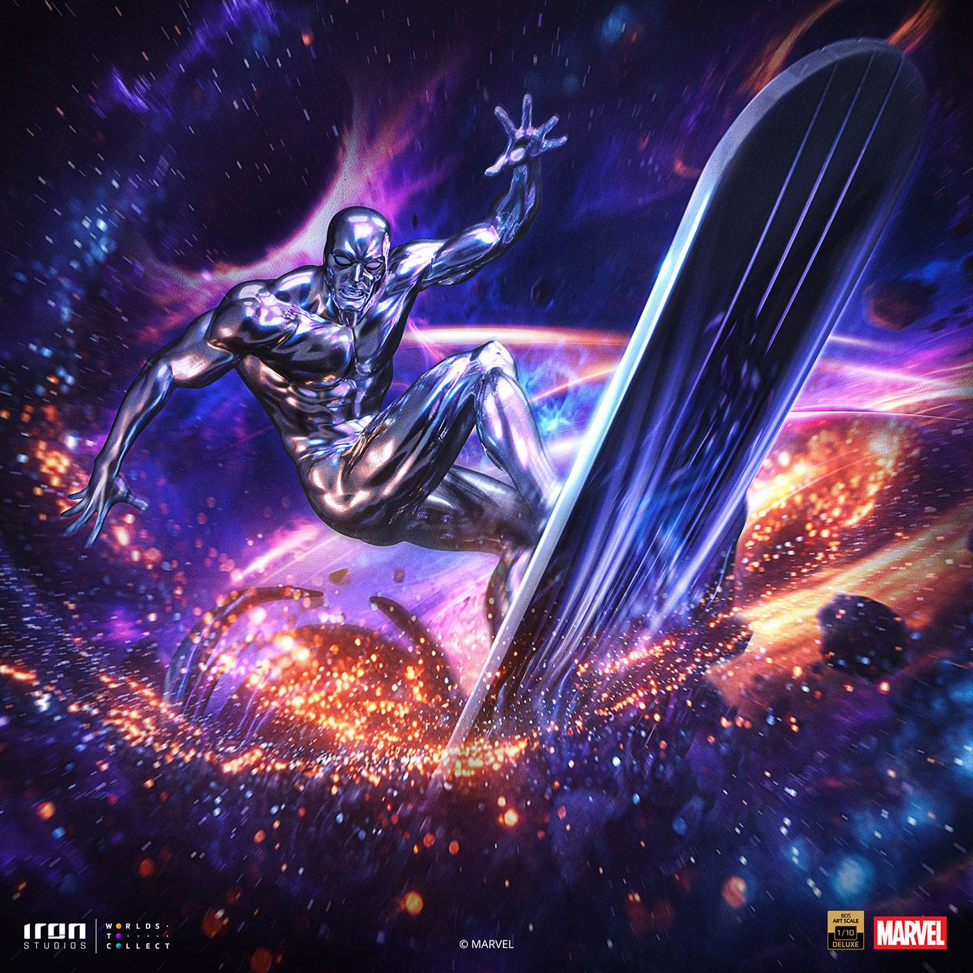DX Art Scale: Marvel Comics - Silver Surfer (Comics Ver.) 1/10 [Iron ...
