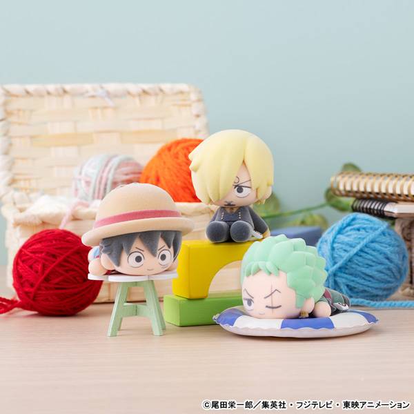 One Piece: Chibi Flocked Figure Collection (6 Packs Box) [Megahouse ...
